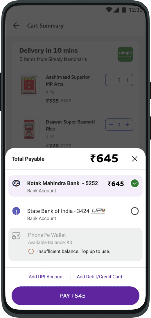 Pincode: Groceries, Medicines & more in minutes